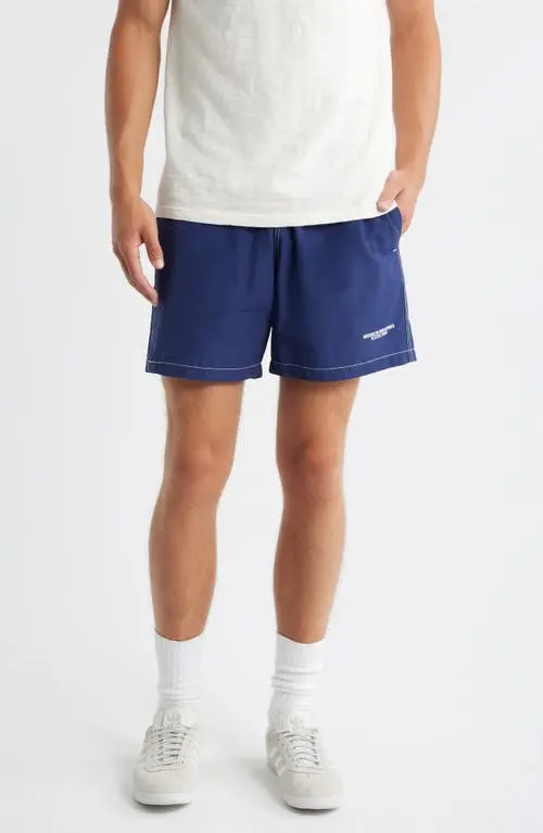 Brooklyn Industries Elastic Waist Cotton-nylon Shorts