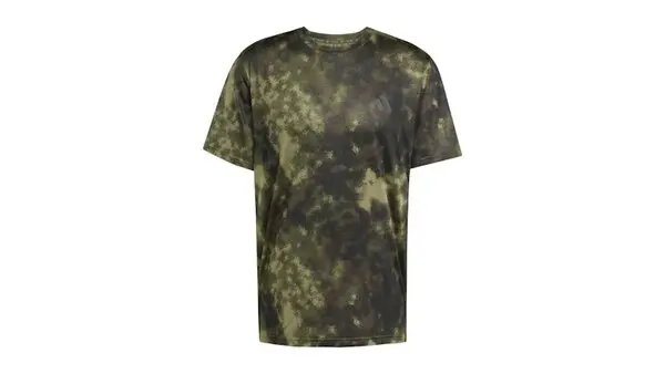 Adidas Train Essentials Seasonal All Over Print Tee Shirt - Olive Strata