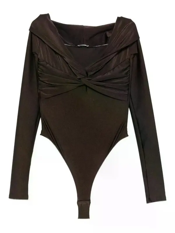 Andamane Long Sleeve Bodysuit - Brown