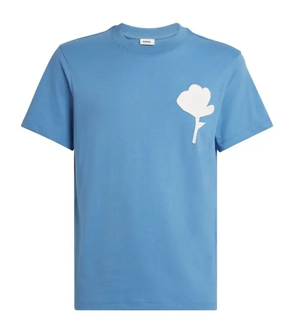 Sandro Cotton Flower Patch T-shirt