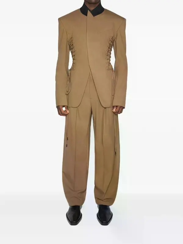 MUGLER Pleated Balloon-shape Trousers