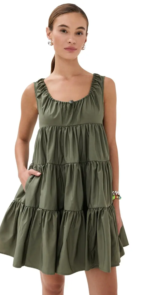 Cecilie Bahnsen Aino Dress - Olive