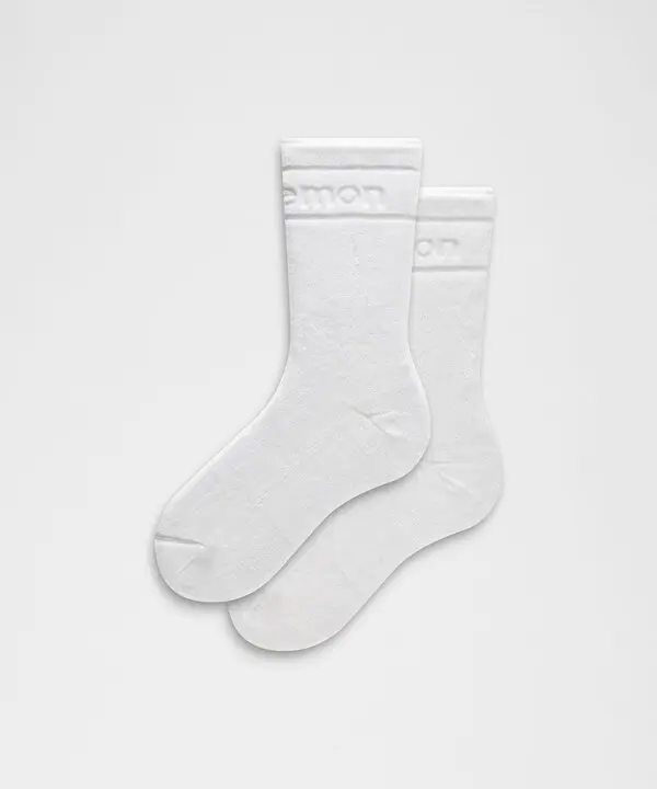 Lululemon Terry Crew Socks - White