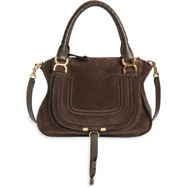 Chloé Medium Marcie Suede Satchel