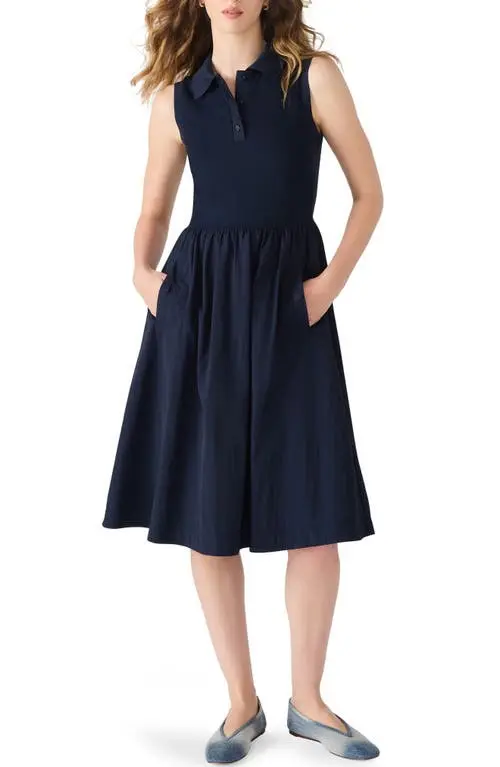 Steve Madden Auden Mixed Media Sleeveless Dress
