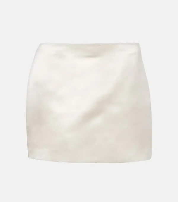 LISA YANG Silk Miniskirt - White