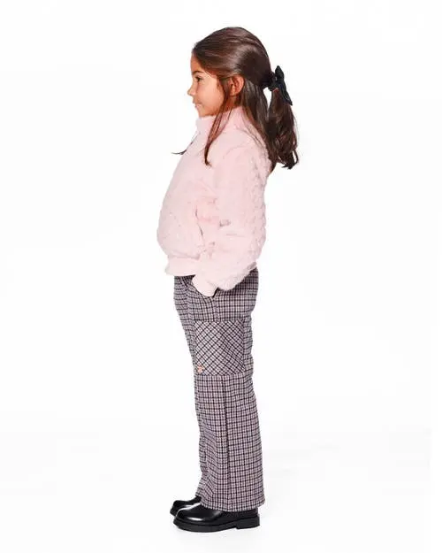 DEUX PAR DEUX Jacquard Knit Houndstooth Flare Pants