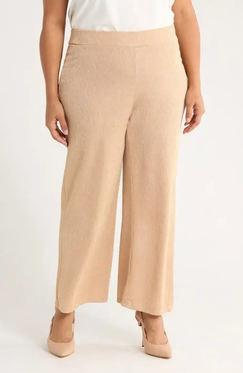 KASPER Pull-on Wide-leg Pants