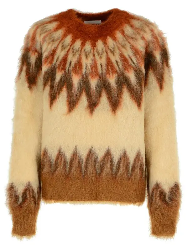 Isabel Marant Multi Wool Blend Sweater - Orange