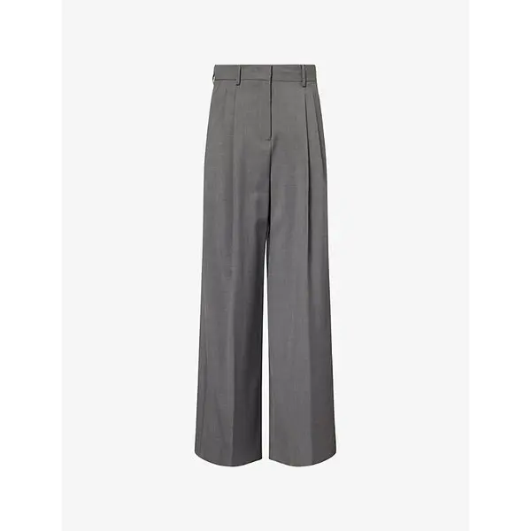 Max Mara Adelfi Wide-leg Wool Trousers
