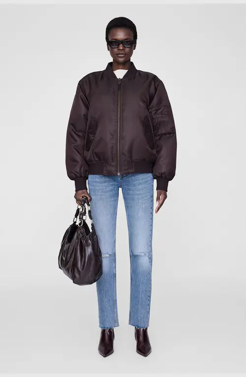 ANINE BING Leon Bomber - Deep Brown