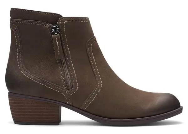 Clarks Charlten Ave Nubuck Booties - Slate