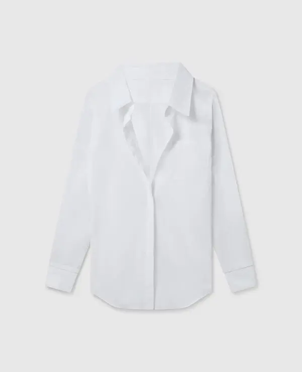 Stella McCartney Open V-neck Collared Shirt - Pure White