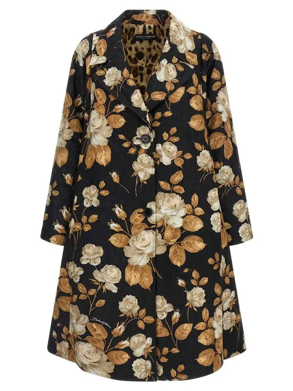Dolce & Gabbana Brocade Coat - Multicolor