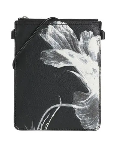 Y3 Cross-body Bag In Pebbled Leather With Print