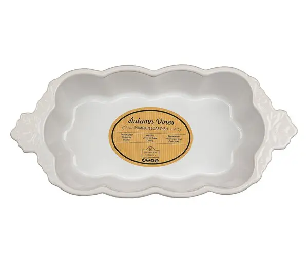 10 STRAWBERRY STREET Autum Vines Loaf Pan