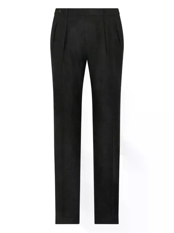 Boglioli Pleated Wool Trousers - Grey