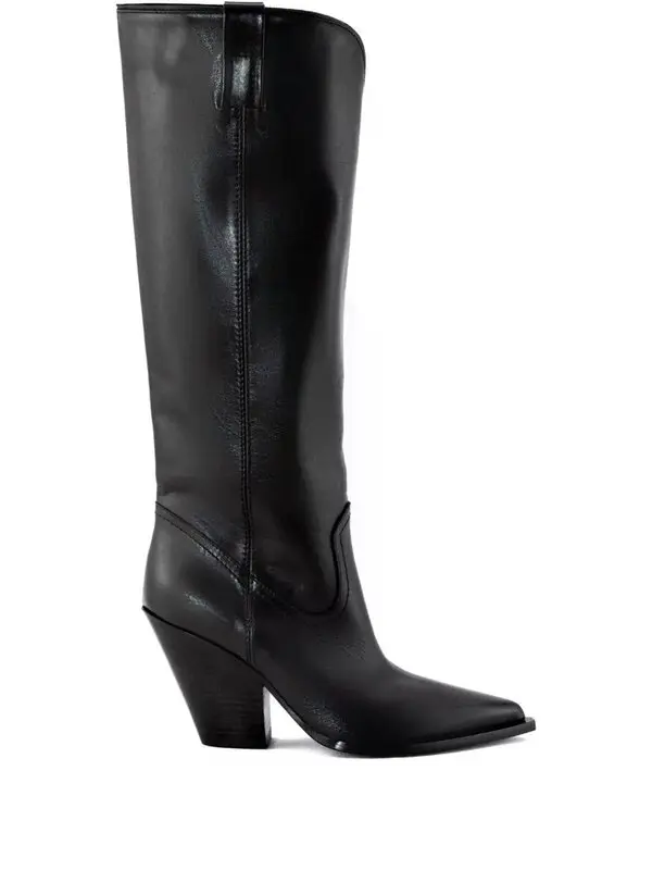 Elena Iachi 90mm Pointed-toe Knee-high Boots - Black
