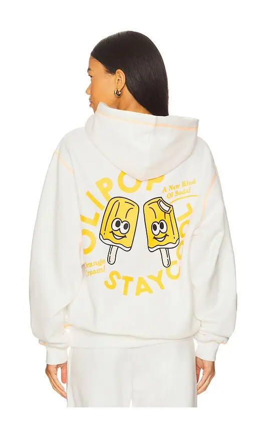 STAY COOL X Olipop Orange Cream Hoodie - White