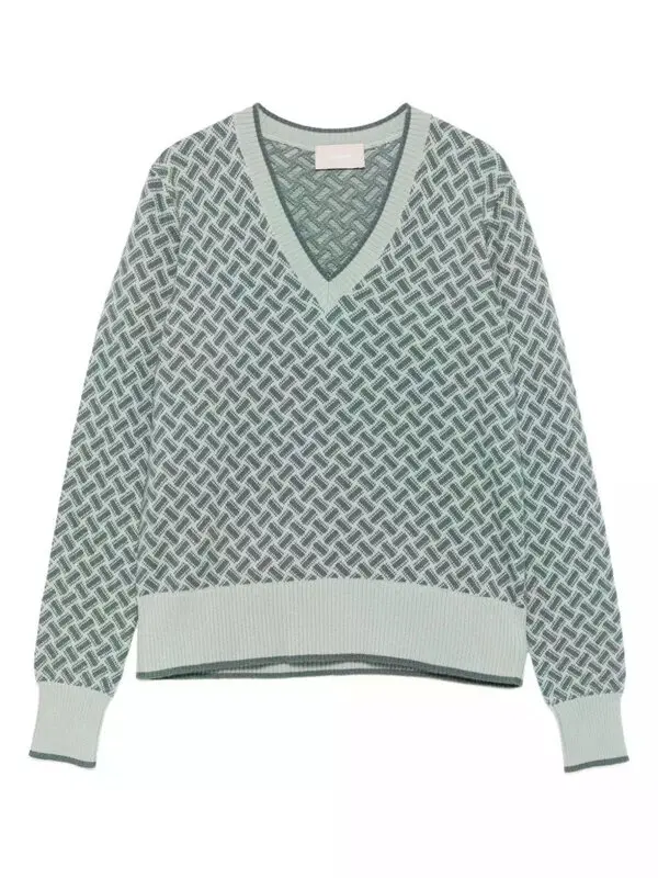 DRUMOHR V-neck Sweater - Green
