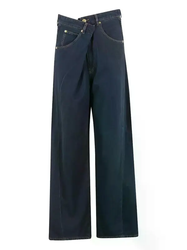 DARKPARK Ines Fold-over Wide-leg Jeans