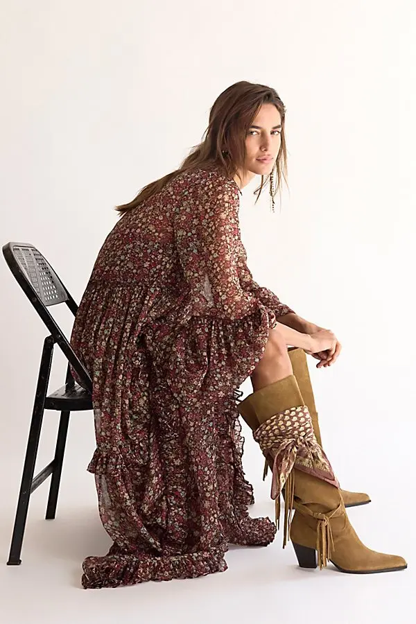 Free People Fast Lane Fringe Boots