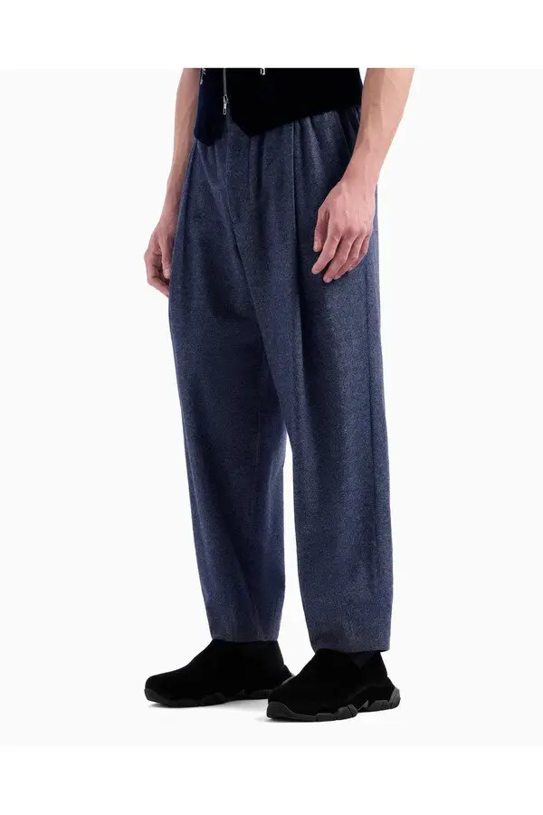 Giorgio Armani Cashmere-blend Flannel Trousers