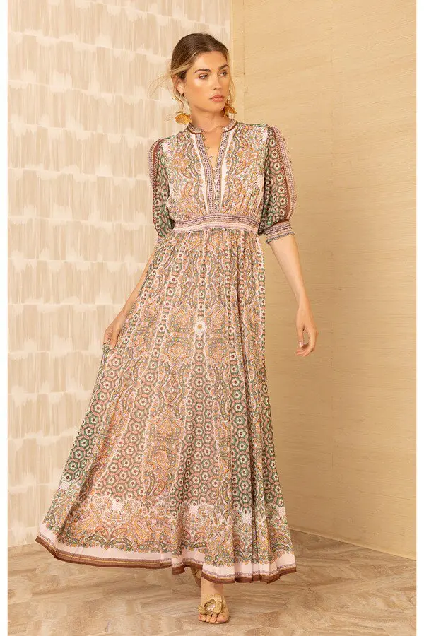 Hale Bob Ellison Maxi Dress - Pink