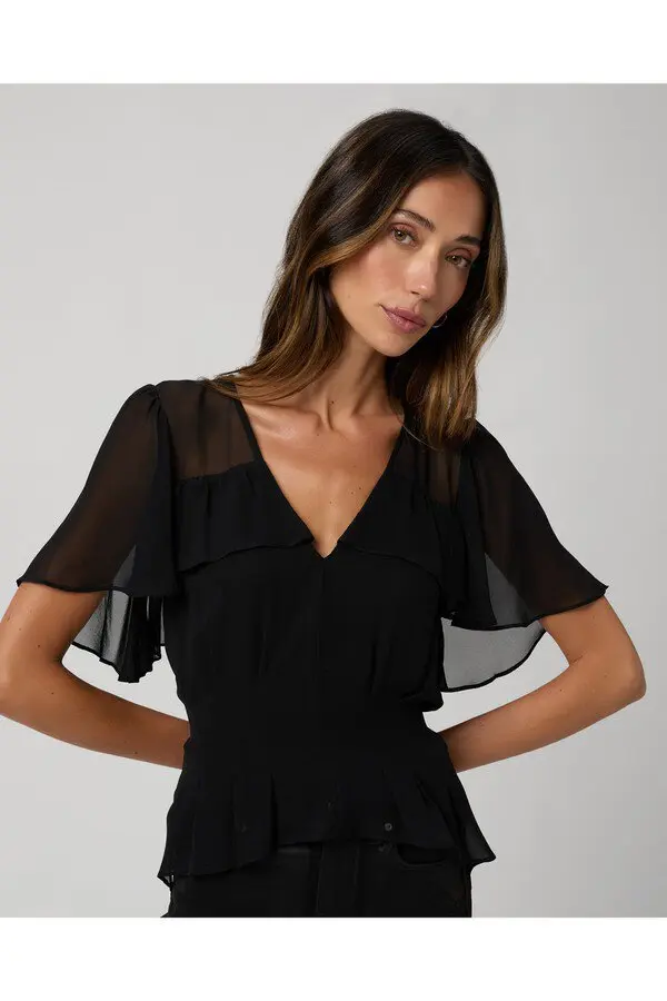 Paige Willa Silk Georgette Blouse