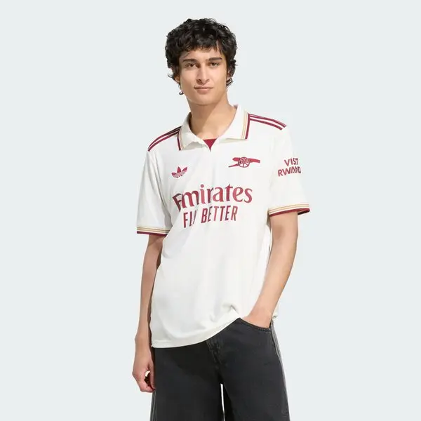 Adidas Arsenal 25/26 Third Jersey - Cloud White / Team Coll Burgundy 2