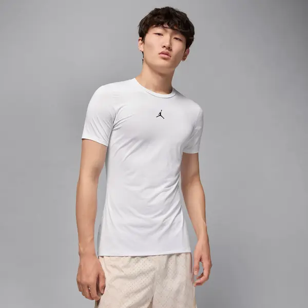 JORDAN Sport Dri-fit Short-sleeve Base Layer Top - White