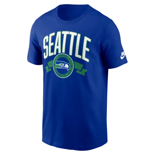 Nike Seattle Seahawks Rewind Front And Back Hit Essential Nfl T-shirt