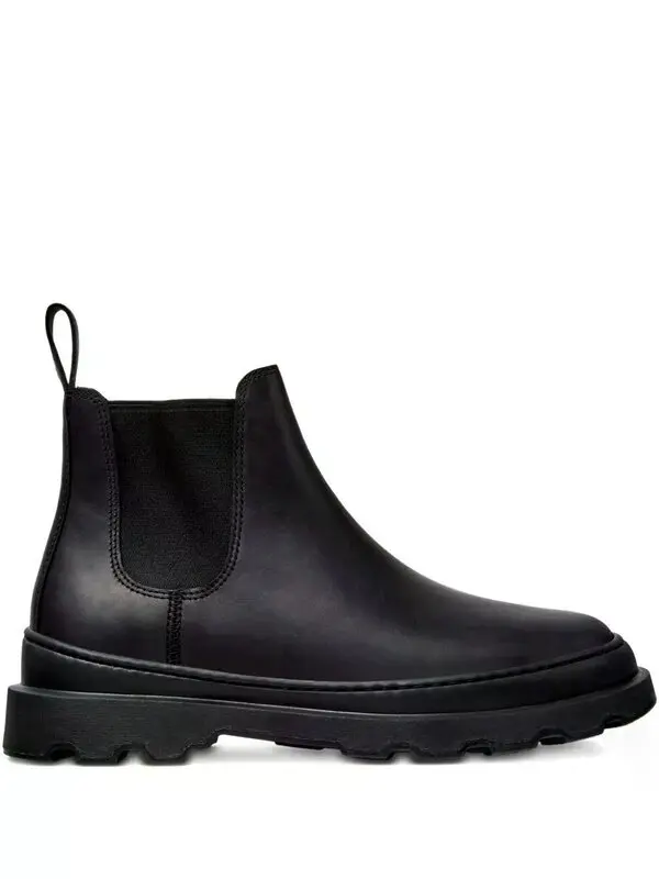 Camper Brutus Elastic-panelled Leather Chelsea Boots - Black