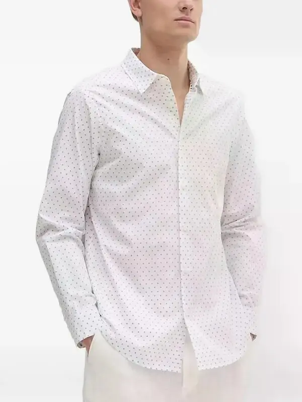 Armani Exchange Micro-dot-print Shirt