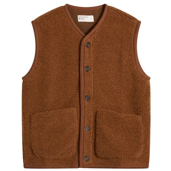 Universal Works Alvar Fleece Lancaster Gilet
