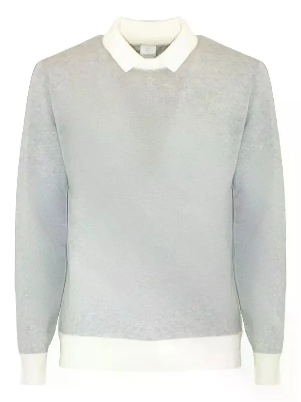 Eleventy Polo-collar Wool Sweater