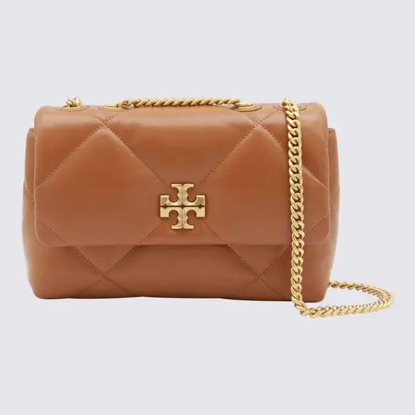 Tory Burch Leather Shoulder Bag - Classic Chestnut