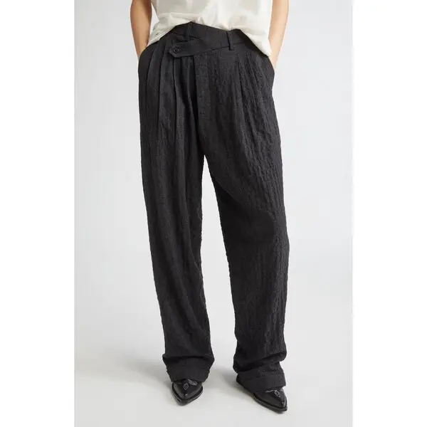 R13 Triple Pleat Crossover Trousers