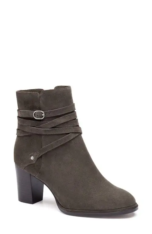 Johnston & Murphy Amy Bootie - Dark Gray Suede