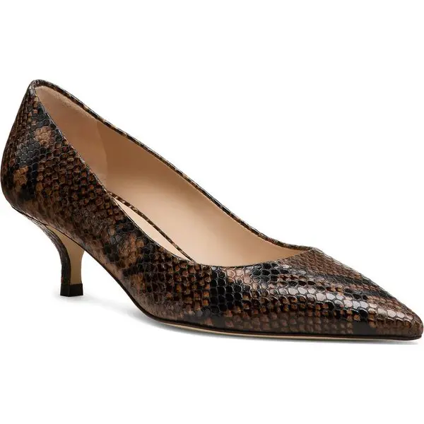 STUART WEITZMAN Power 50 Pointed Toe Pump - Espresso
