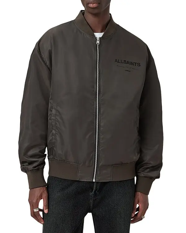 All Saints Relaxed Fit Bomber Jacket - Dull Khaki