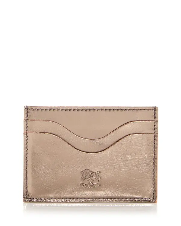 Il Bisonte Salina Leather Card Case - Bronze