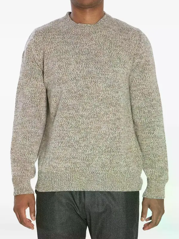 Barena Venezia Speckled Crew-neck Wool Sweater - Neutrals