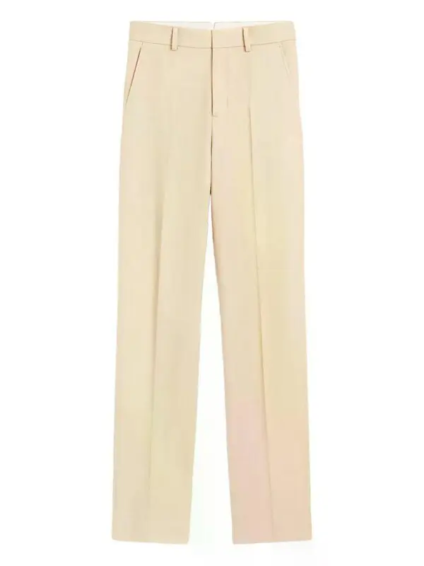 Ami Wool Large-fit Trousers - Neutrals