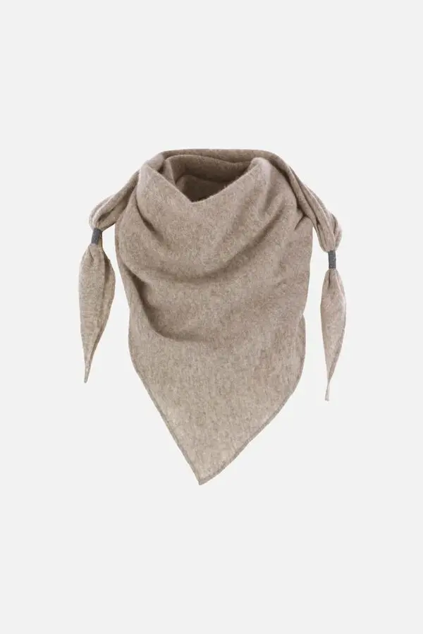 Brunello Cucinelli Scarfs - Brown+ultrablack