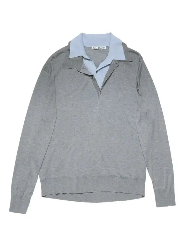 Acne Studios Sweater - Sky Blue Light Grey Melange