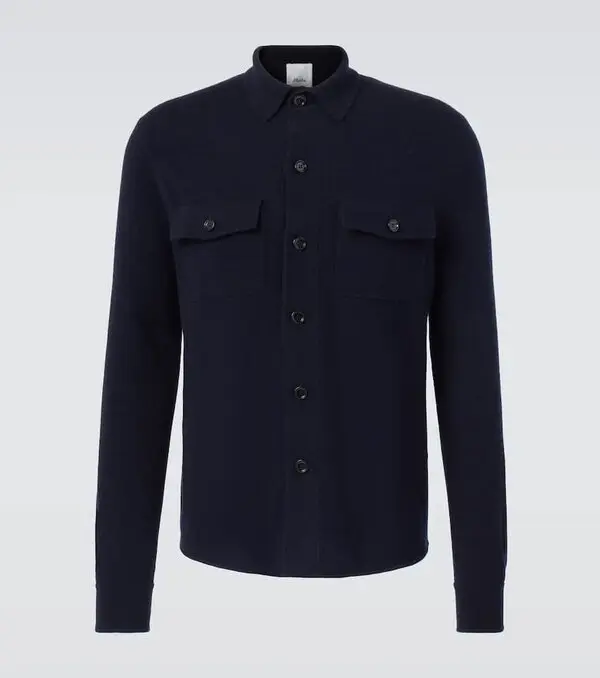 ALLUDE Wool And Cashmere Overshirt - Blue