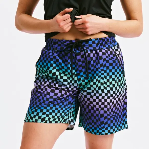 TOMBOYX 7-inch Heritage Board Shorts - Checker Chaos