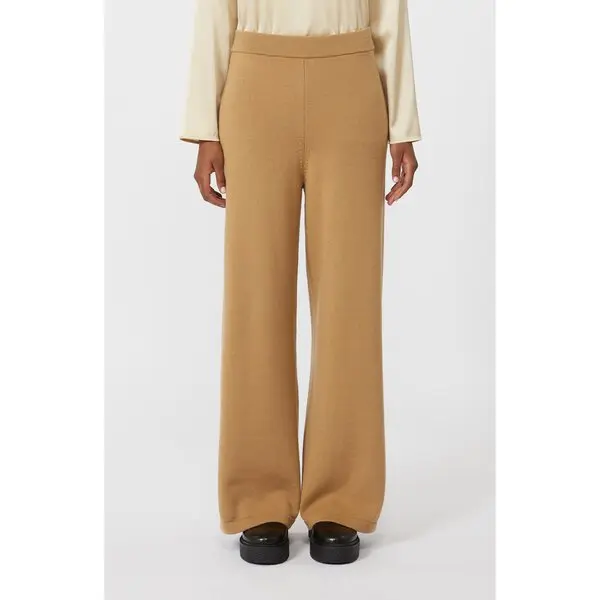 MM BY MAX MARA Hamburg Wide Leg Wool Pants