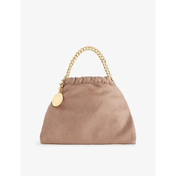Stella McCartney Mini Saggy Drawstring Faux-suede Cross-body Bag - Moss